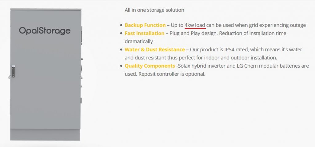 Opal Storage Review: Batteries & Inverter In A Big Grey Box