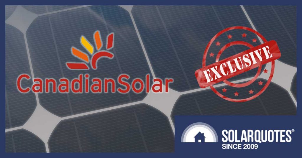 Canadian Solar Panels - Australian Product Warranty Boosted