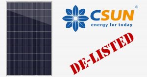CEC De-Lists China Sunergy CSUN Solar Panels - SolarQuotes Blog
