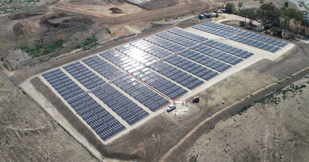 Australia's First Operational Reclaimed Landfill Solar Farm