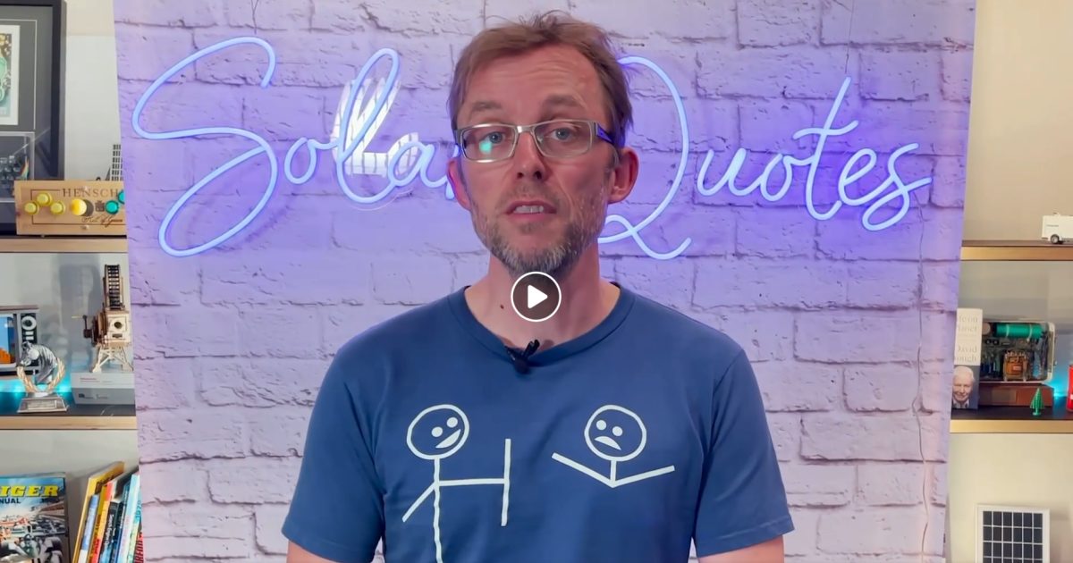 SolarQuotes' Finn Peacock: Don't Call It A Solar Tax!