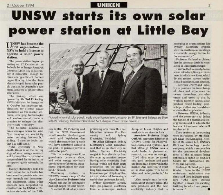 Pioneers Of Australian Solar Energy Revealed