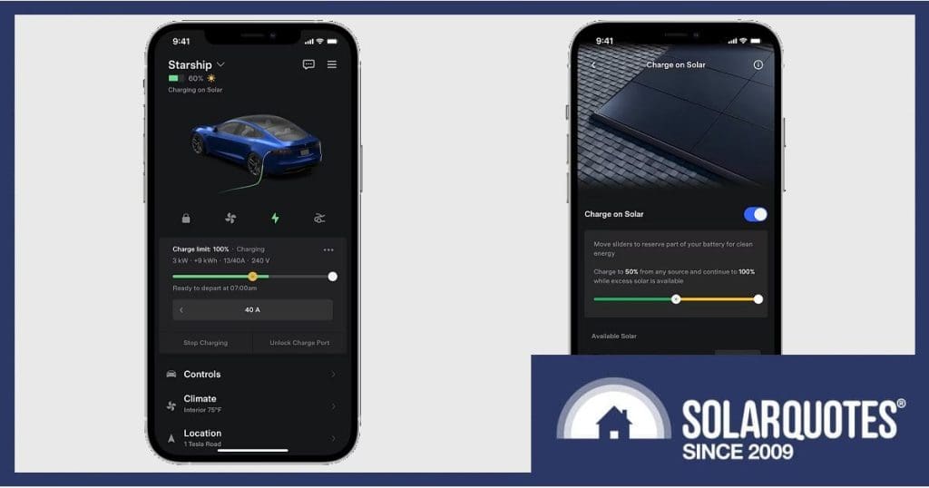 Tesla App's "Charge On Solar" Hits Prime Time In Australia
