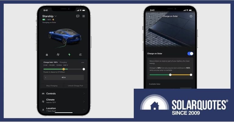 Tesla App's "Charge On Solar" Hits Prime Time In Australia