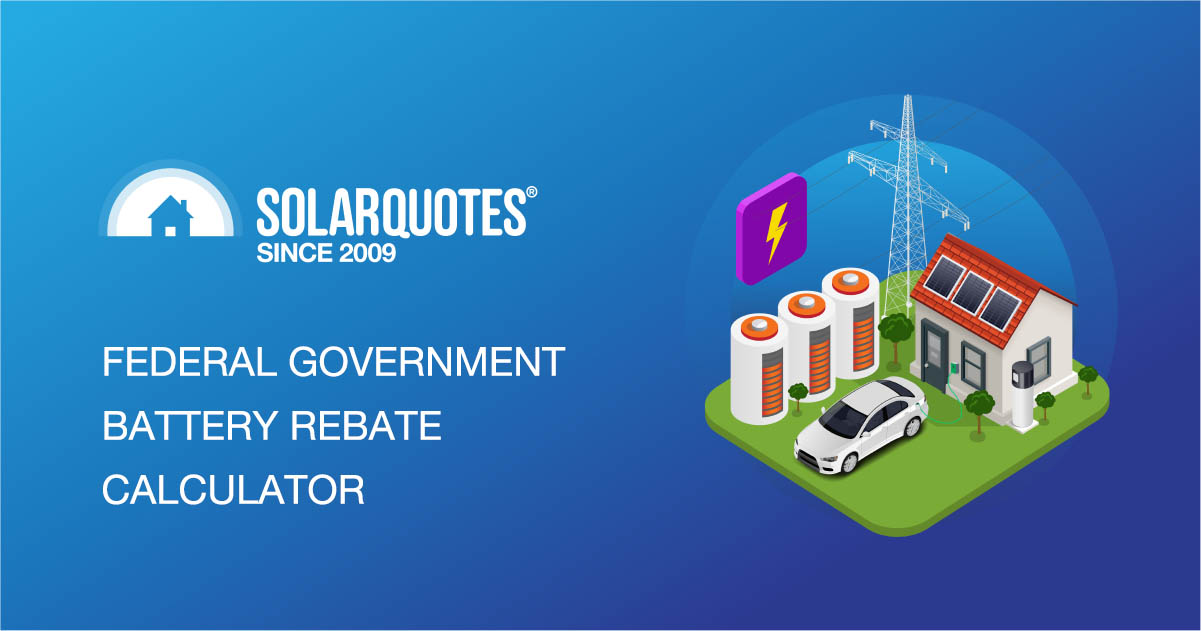 Federal Government Solar Battery Rebate calculator